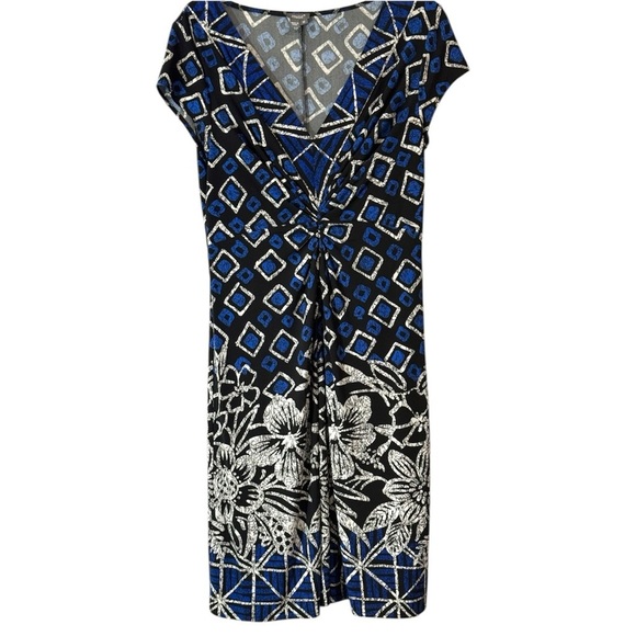 Muse | Dresses | Muse Women V Neck Cap Sleeve Tie Knot Waist Midi Dress ...